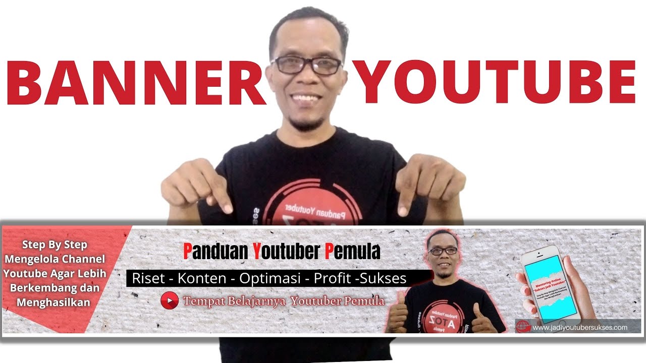 CARA MEMBUAT BANNER YOUTUBE DI CANVA | MEMBUAT SAMPUL YOUTUBE - YouTube