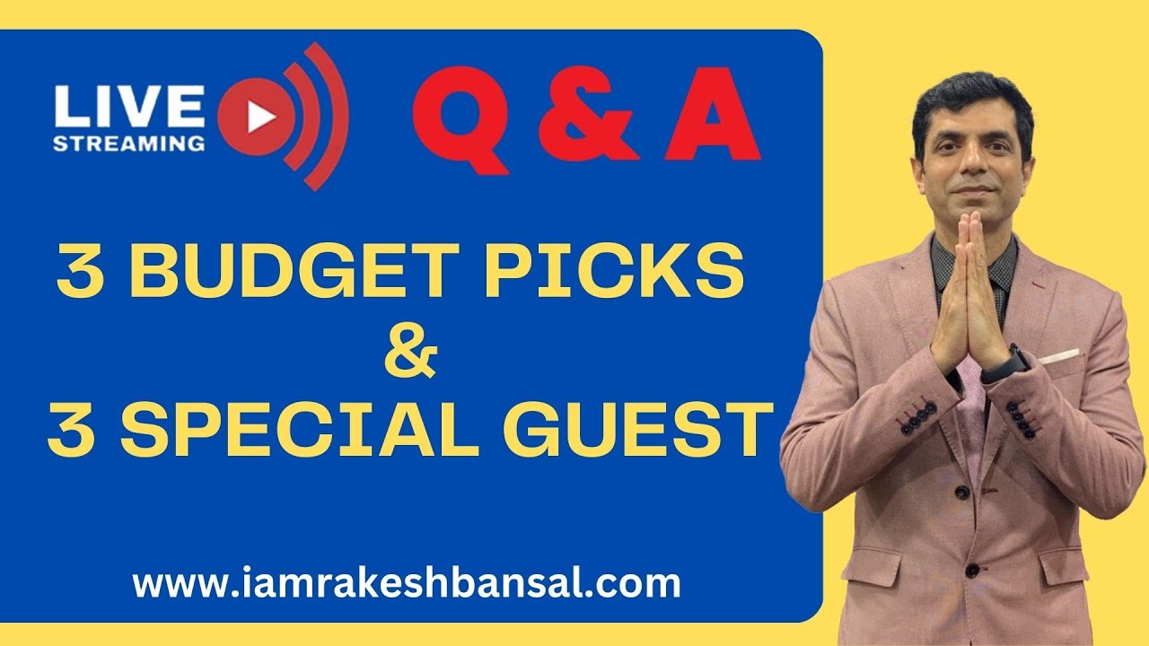 3 Budget Picks II 3 Special Guest II Livestream II Q&A #budget # ...