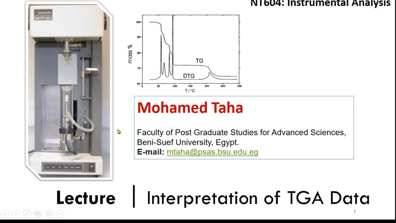 TA|02| Interpretation of TGA Data: Part 01 - YouTube