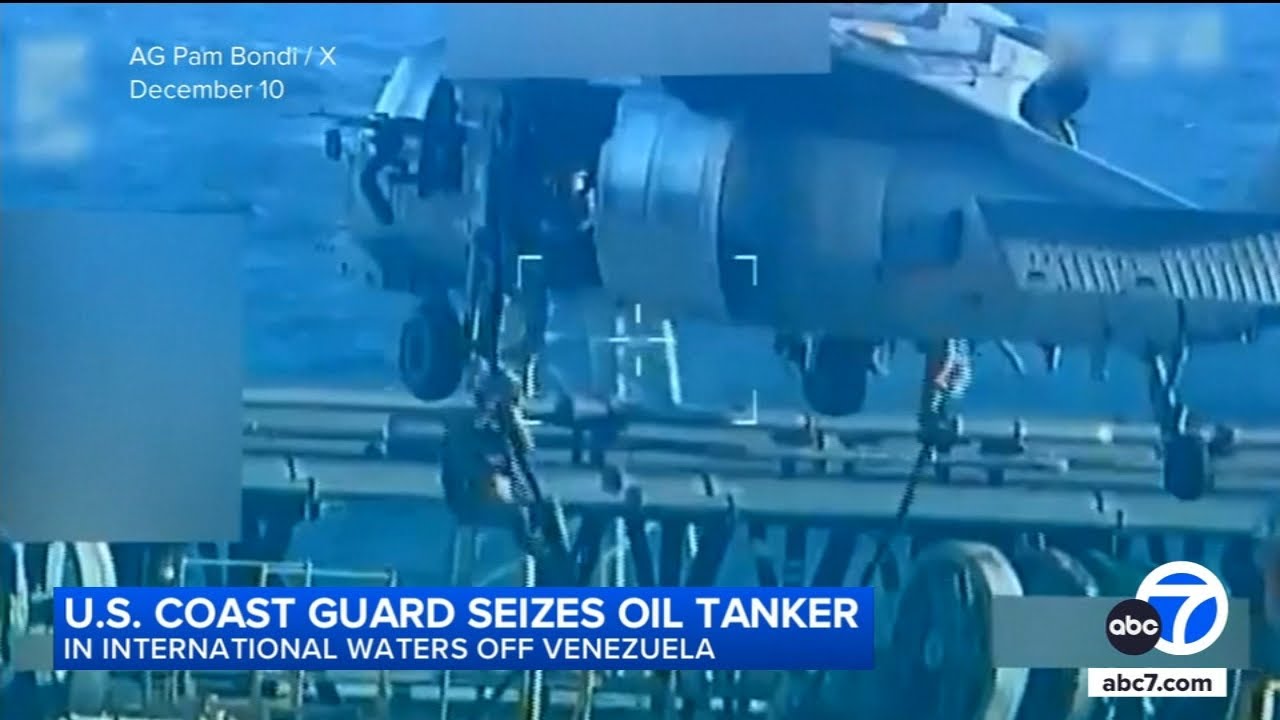 US Coast Guard seizes 2nd oil tanker off coast of Venezuela - YouTube