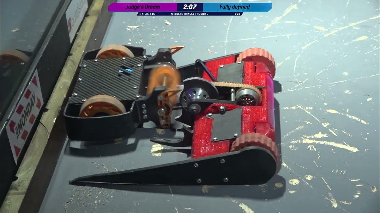 Judge's Dream vs Fully Defined - 3lb Robot Combat - YouTube