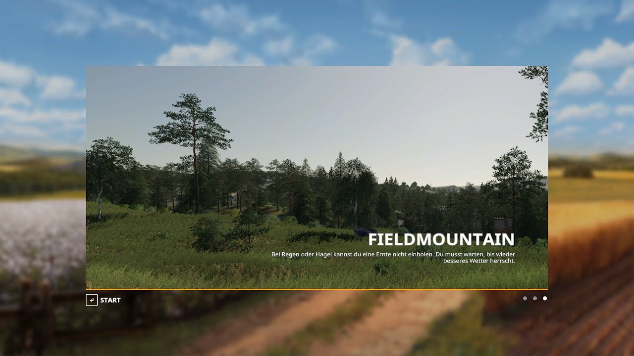 FS19 FieldMountain Sweden Map Fly Thru - YouTube