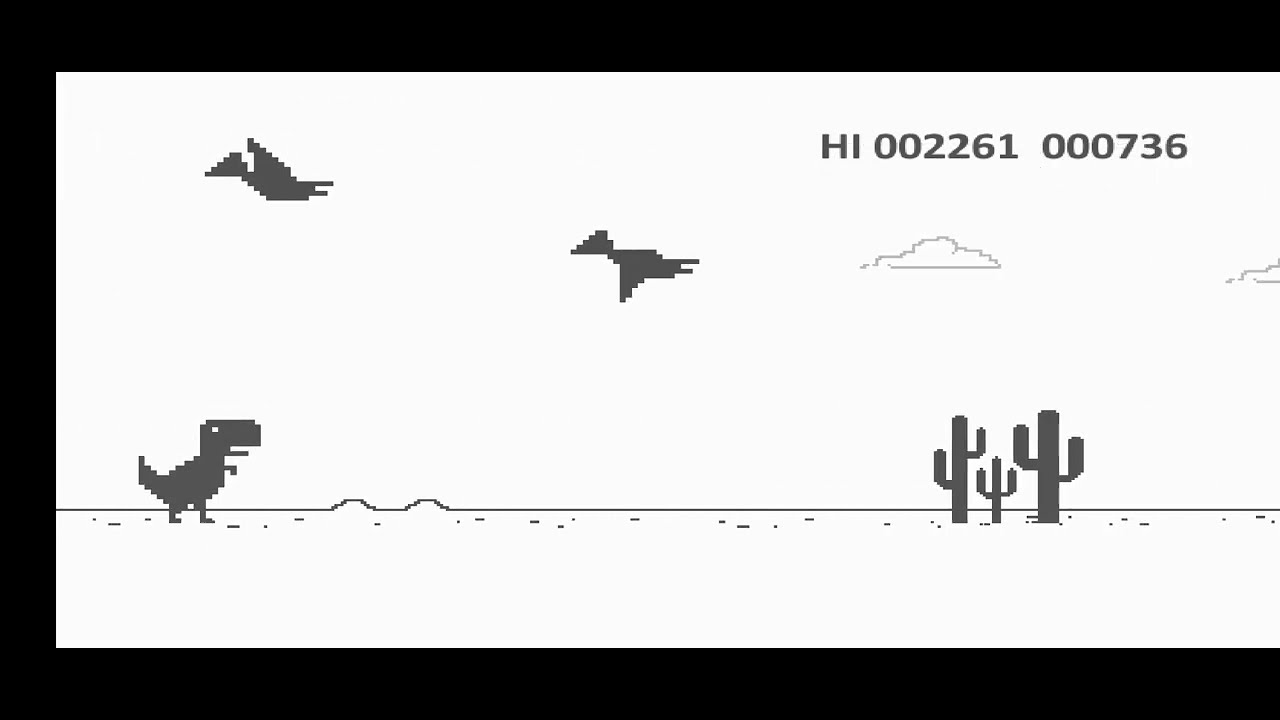 Dino T-Rex offline game gameplay - YouTube