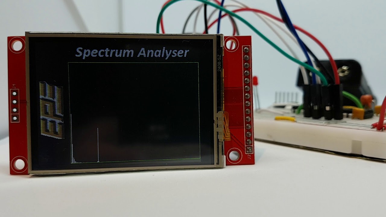 Audio Spectrum Display - FFT on a dsPIC33 microcontroller - YouTube
