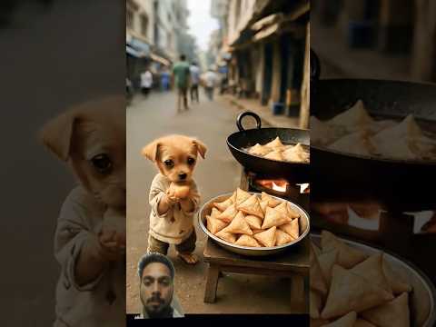 ye dog samosa 🧀 chori karke bhag raha tha tabhi o insan ne dog ko mar diya 🥺 #shorts #cartoon