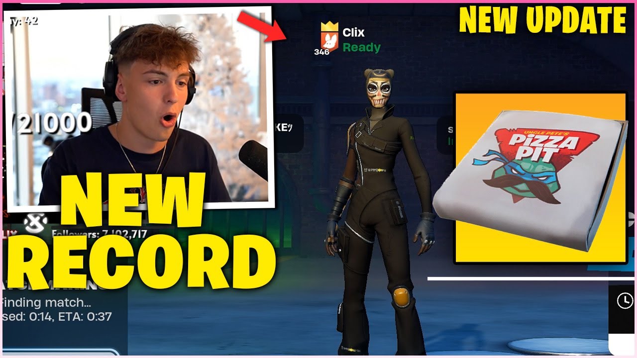 CLIX Tries To Break PETERBOT Kill Record In SOLO CASH CUP & Uses PIZZA ...