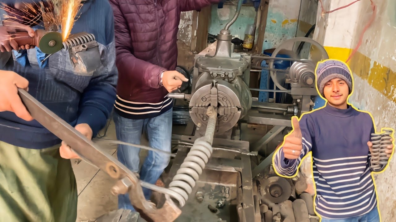 Mastering the Art of Manual Spring Crafting: A Skilled Team's Step-by ...