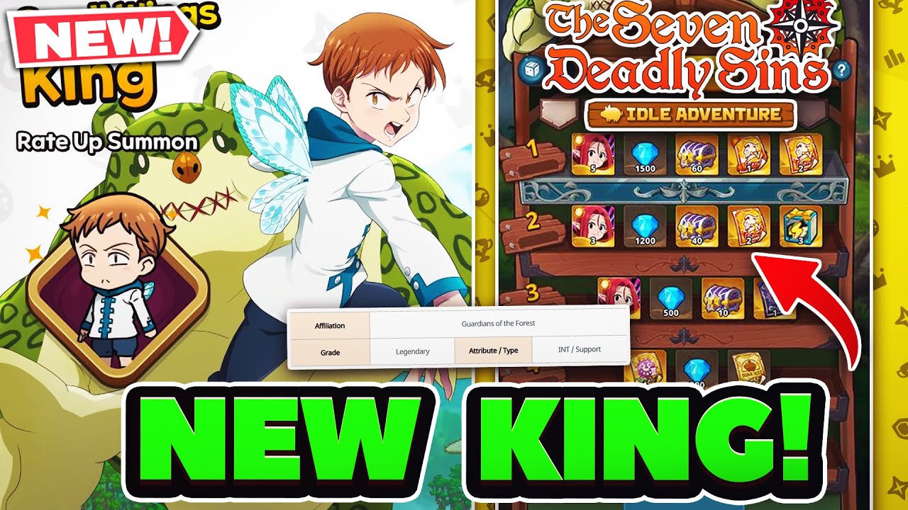 NEW GOD TIER SUPPORT SMALL WING KING IS HERE! | 7DS: Idle Adventure ...