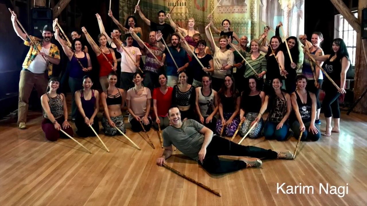 Saidi Raqs Assaya class with Karim Nagi (Egyptian Tahteeb stick dance ...