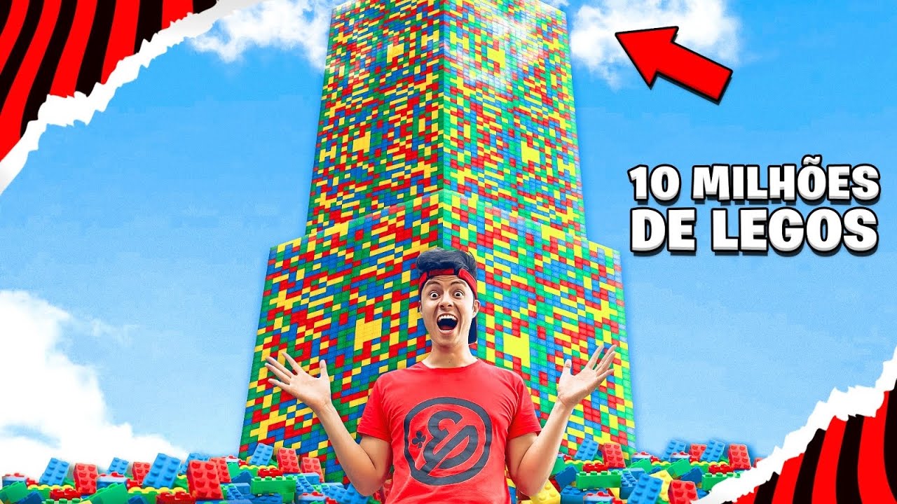 FIZ A MAIOR TORRE DE LEGO DO MUNDO! - YouTube