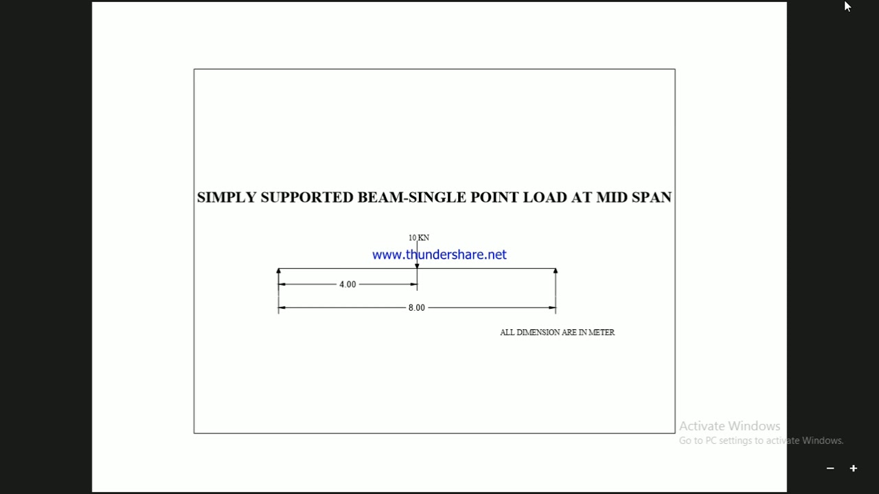 Design of Simply supported beam (RCC) in staad pro v8i software - YouTube