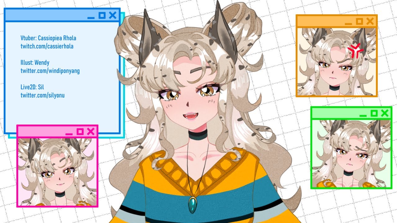 【Live2D Showcase】 Cassiopeia Rhola - 90s Anime Outfit - YouTube