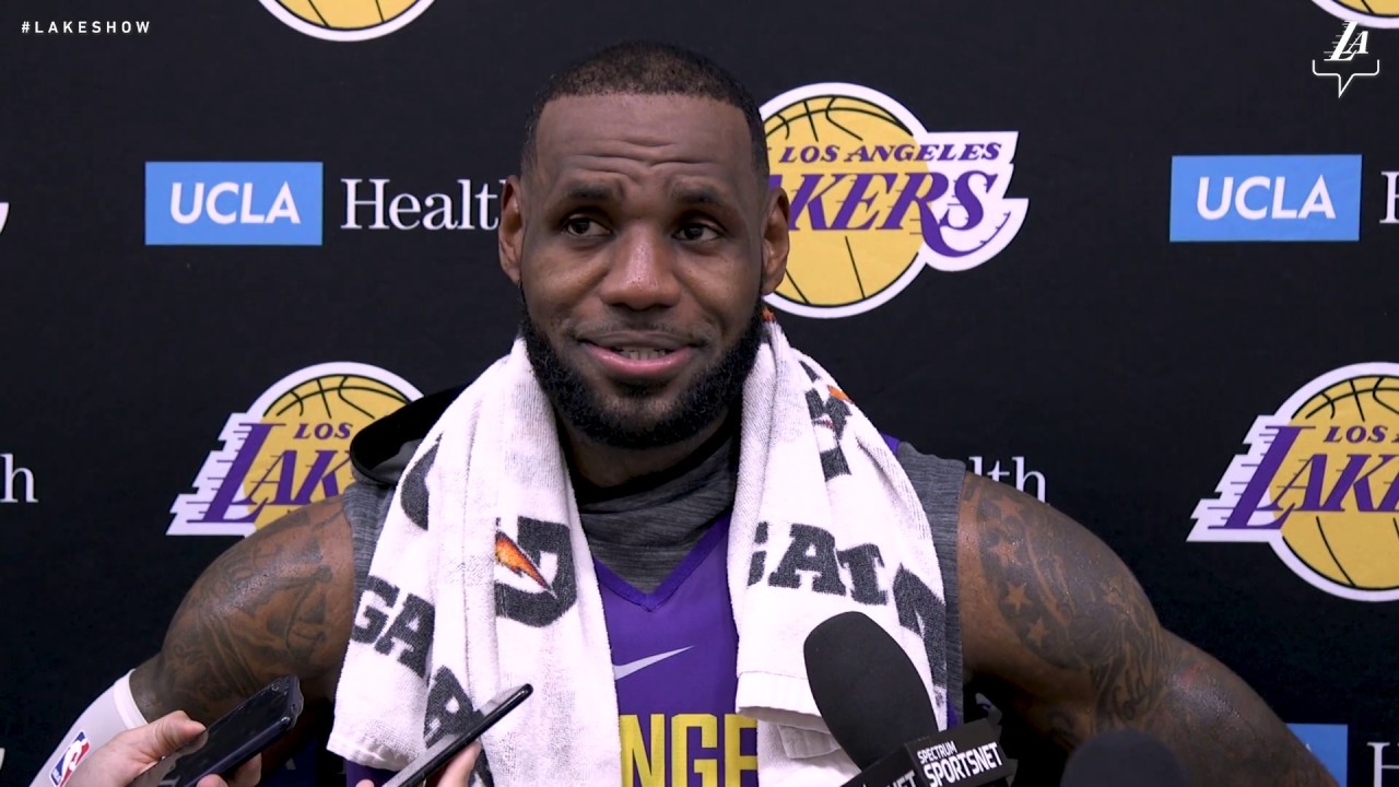 Training Camp: LeBron James (10/8/18) - YouTube