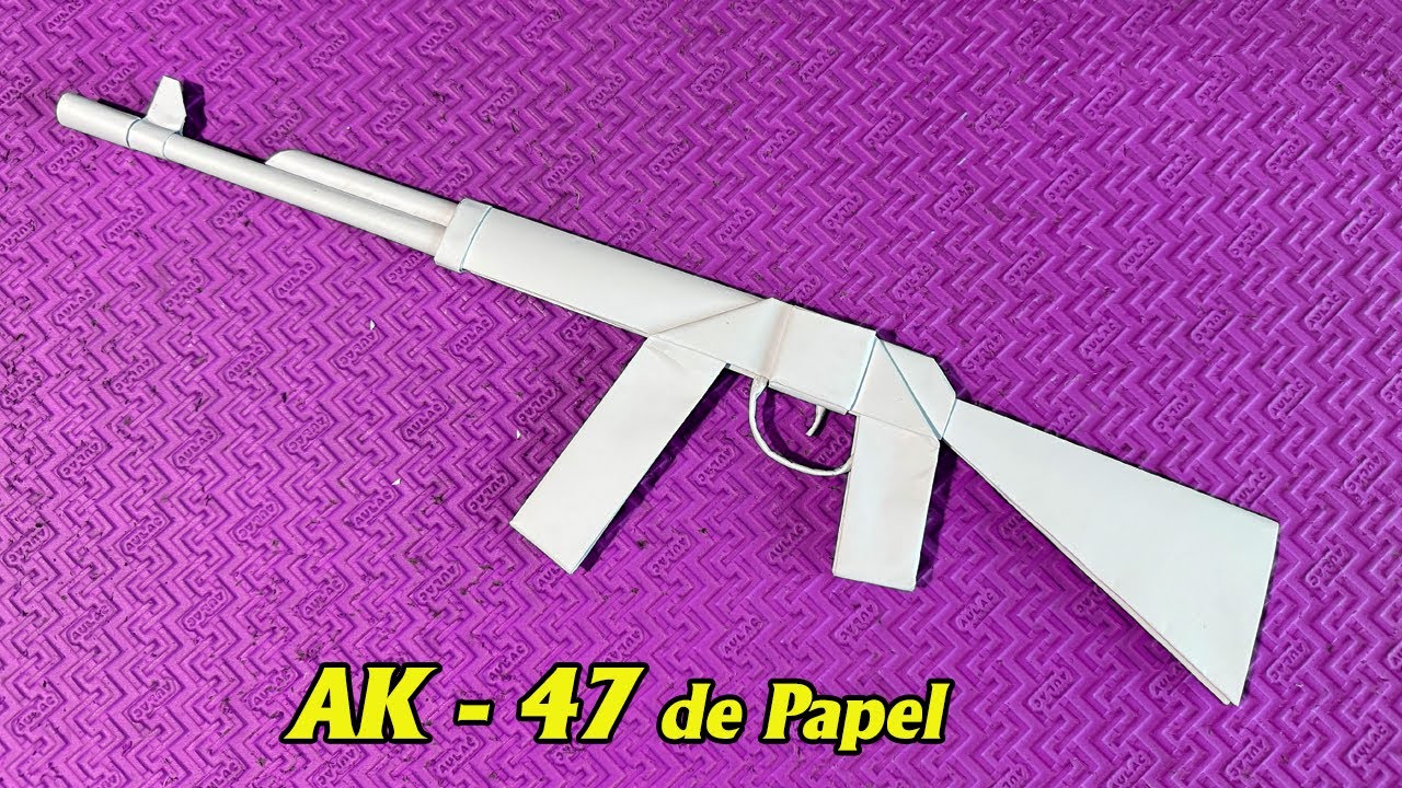 Origami Armas | Como Fazer Uma Arma De Papel Ak 47 | Pistolas De Papel ...