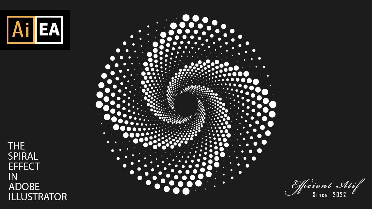 How to make doted spiral in adobe illustrator | illustrator distort & transform | Adobe ...