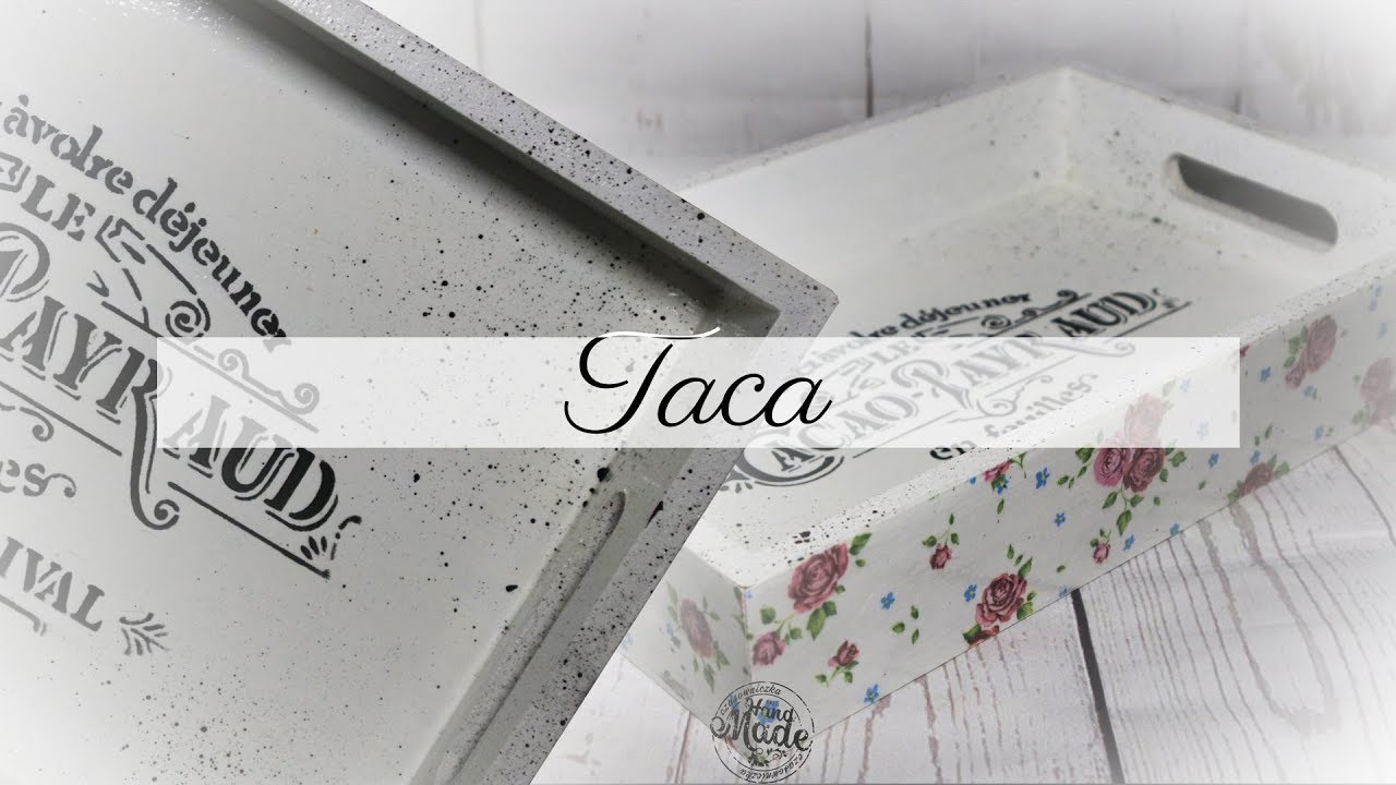 #73 DECOUPAGE TRAY / TUTORIAL / HANDMADE / DIY / TACA DECOUPAGE / FAST ...