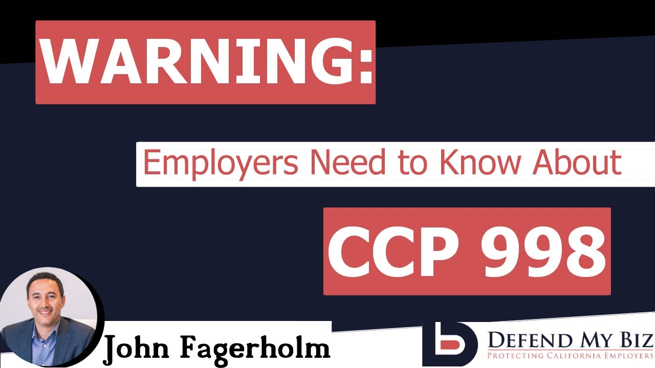 Warning: Heres What Every California Employer Needs to Know About CCP ...