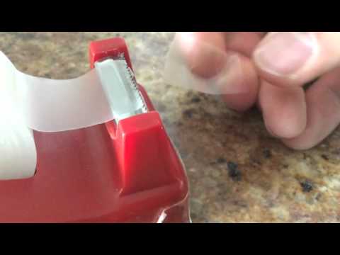 Cómo cortar un trozo de celo - YouTube