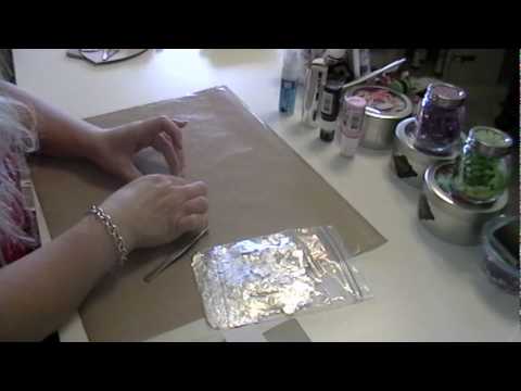 Silver Leaf Distressed Letters - YouTube