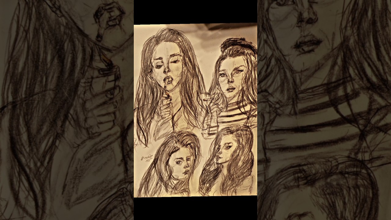 How to draw lana del rey in an easy way #drawingtutorial #pencildrawing ...