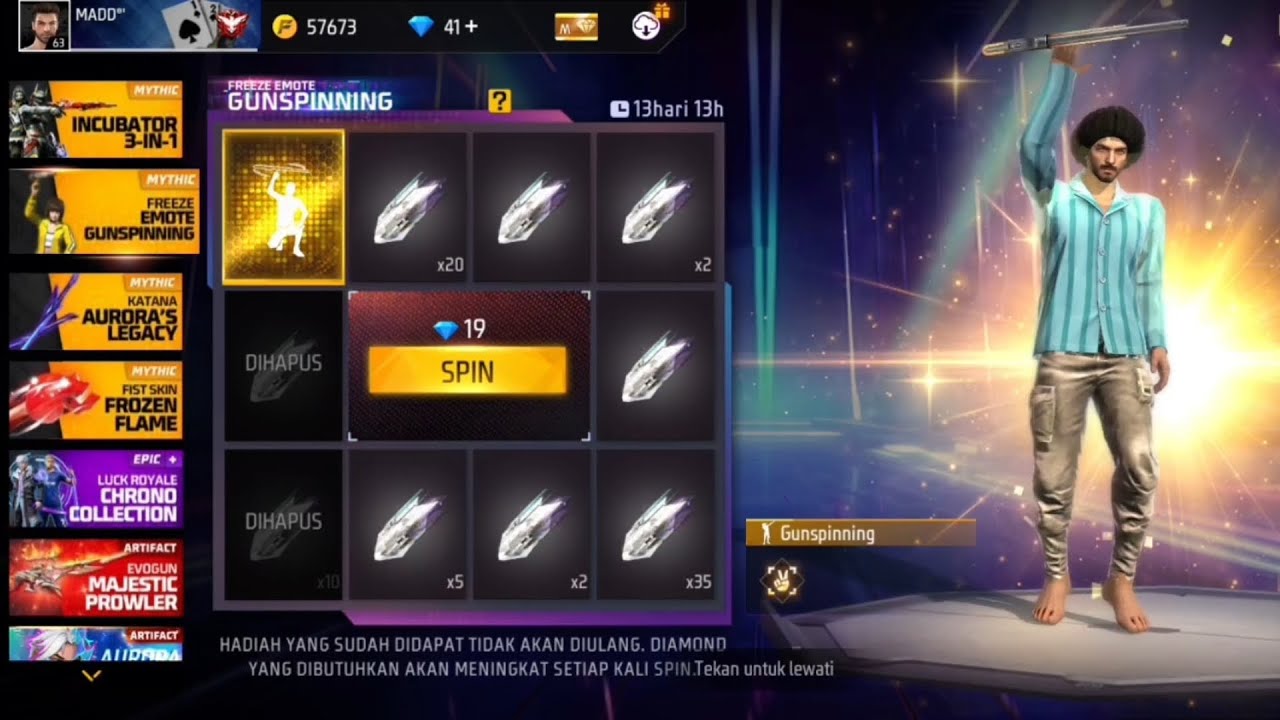 SPIN FREEZE EMOTE GUNSPINNING - YouTube