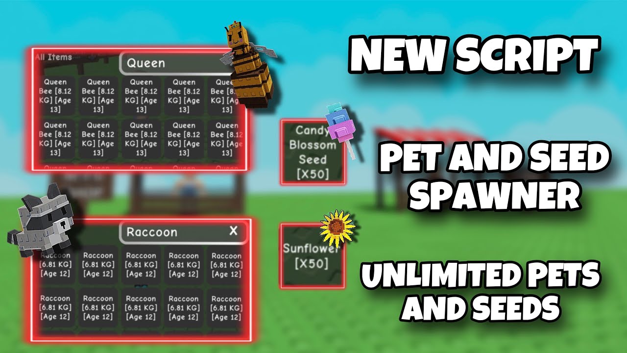 [🐝] Grow a Garden New OP Script Cheat Pet and Seed Spawner *NOT PATCHED ...