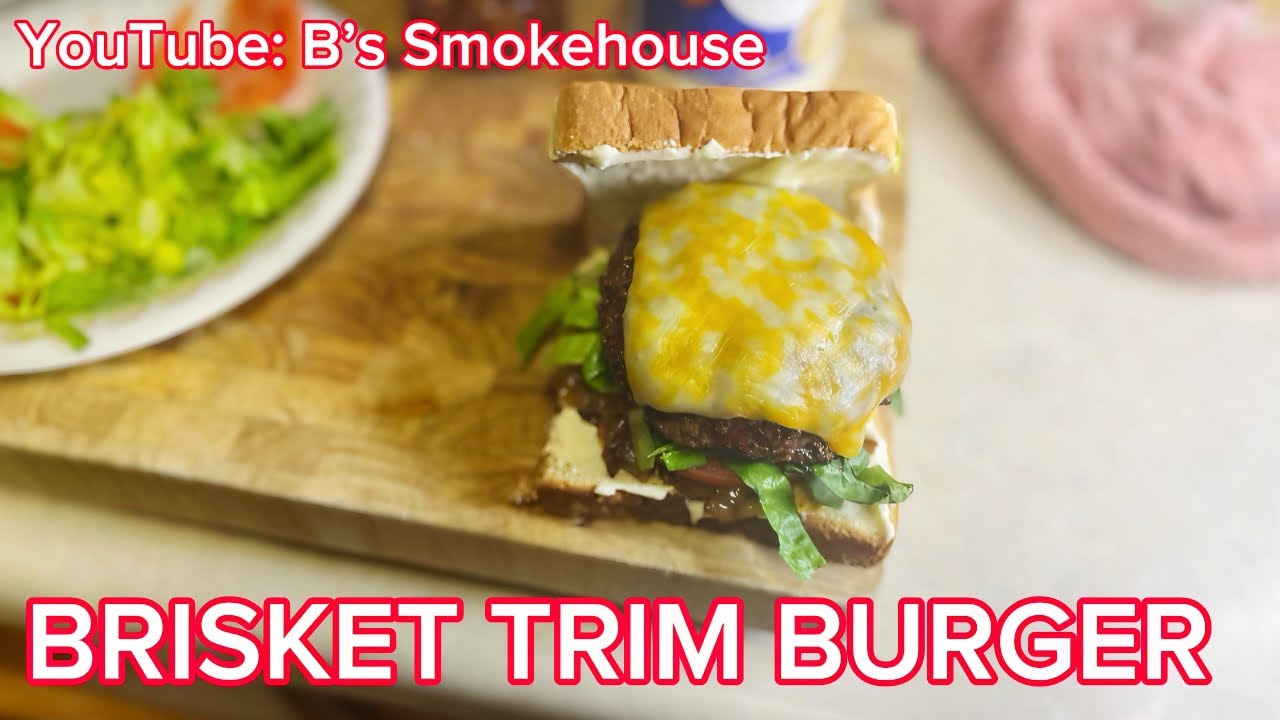 The BEST BrIsKeT Trim BURGER - YouTube