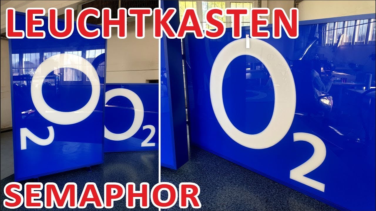 Lightbox O2 leuchtkasten t-mobile SEMAPHOR led - WhiteCard - YouTube