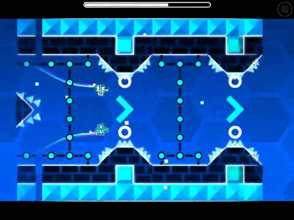 Geometry Dash - Level 16 - Hexagon force - (100%) Complete - YouTube