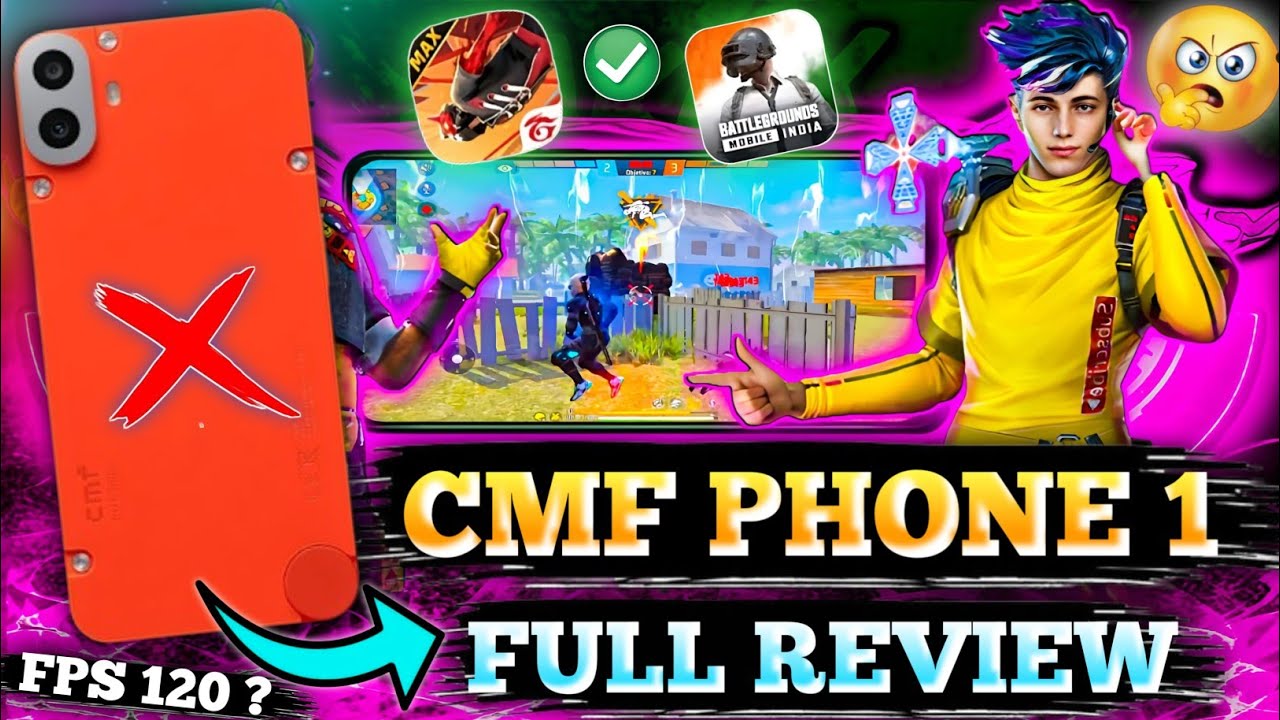 CMF Phone 1 Free Fire Test || CMF Phone 1 Free Fire Gameplay || CMF ...