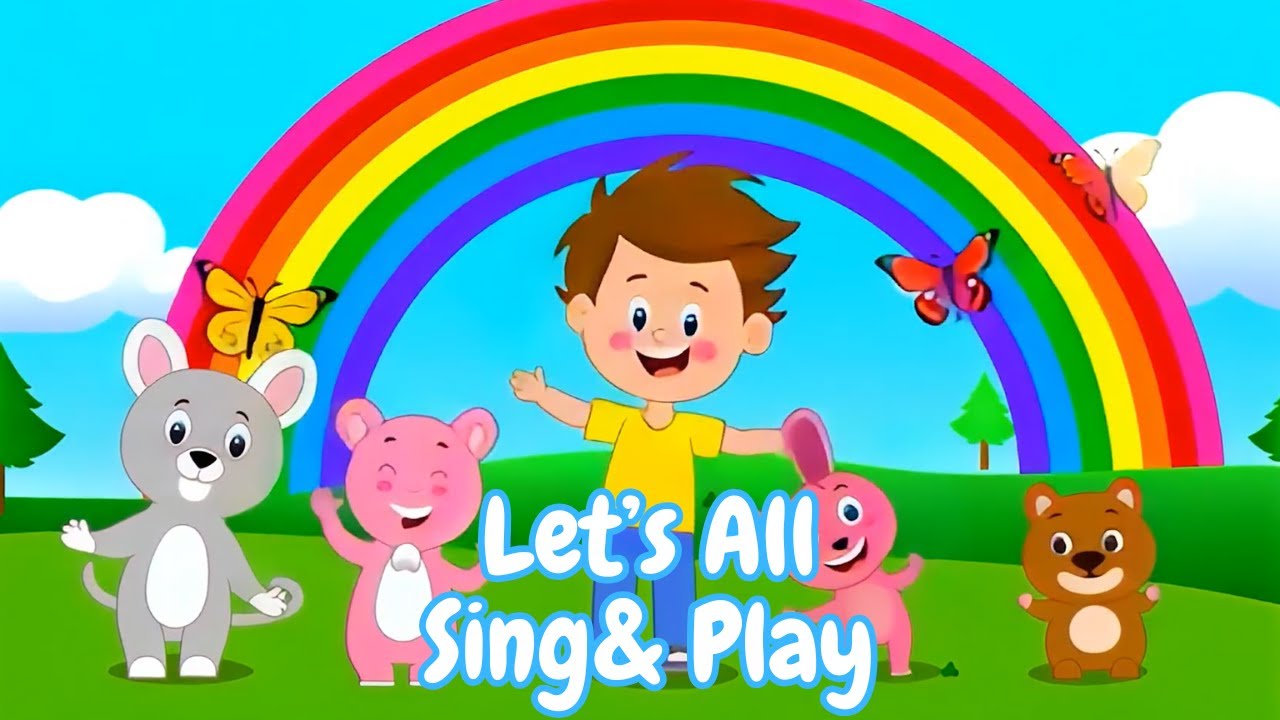 Let’s All Sing and Play! | Fun Kids Song with Music and Games | Rhyme N ...