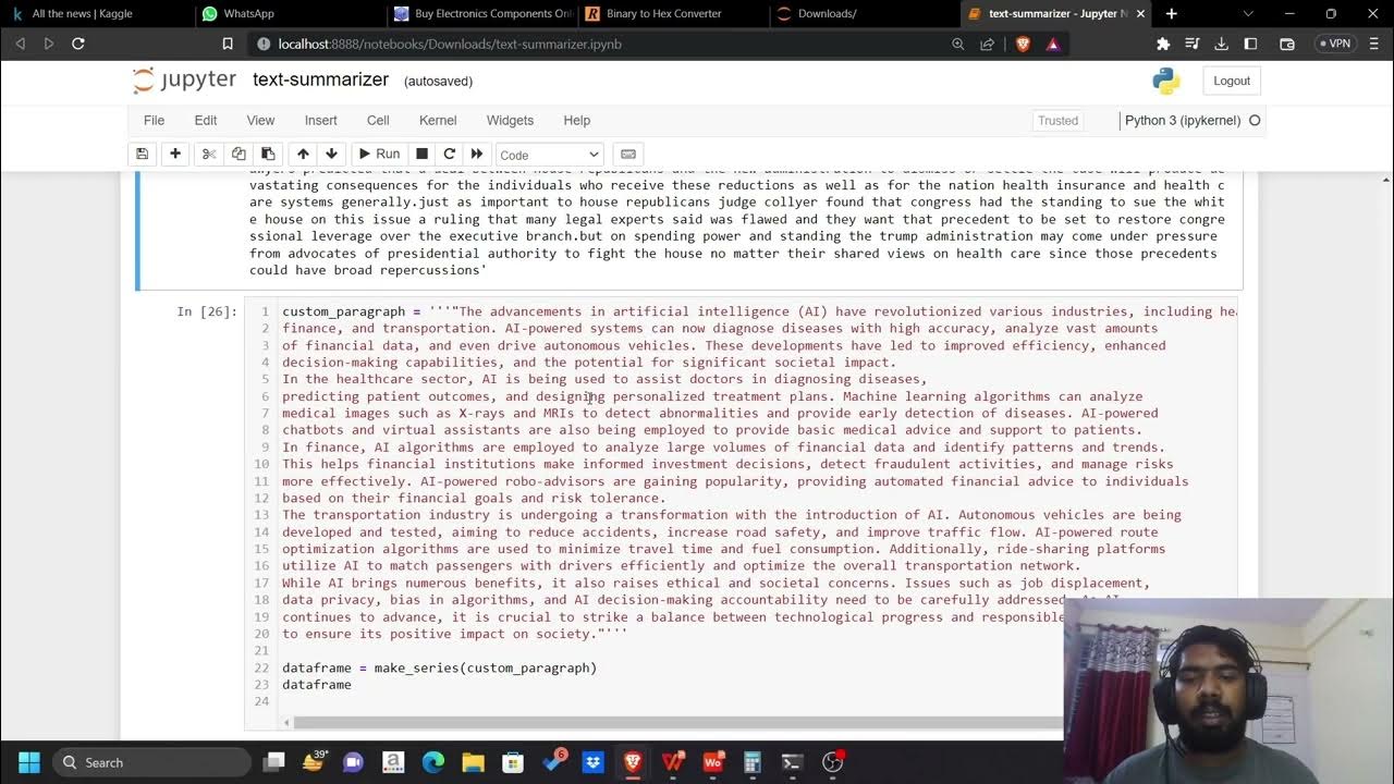 Project 4 Text Summariser Using Nlp Youtube