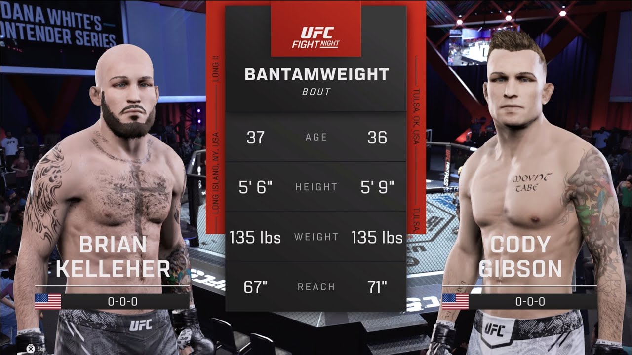 UFC Vegas 94: Kelleher vs Gibson (UFC 5 Simulation) - YouTube