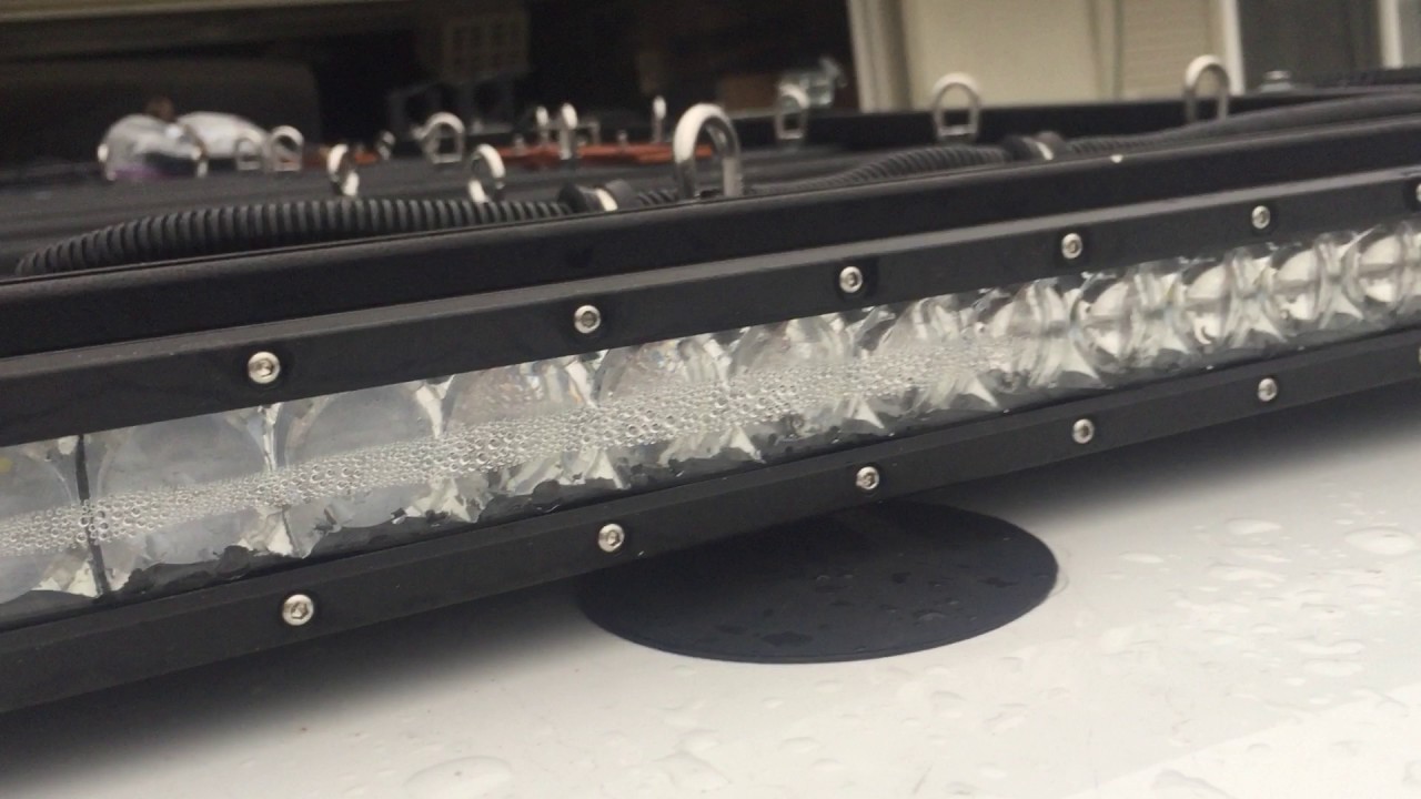 Water inside LED light bar - YouTube