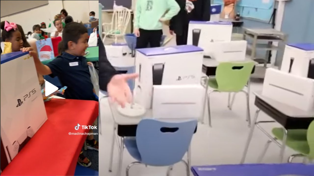KID PASSES OUT AFTER PS5 SURPRISE - YouTube