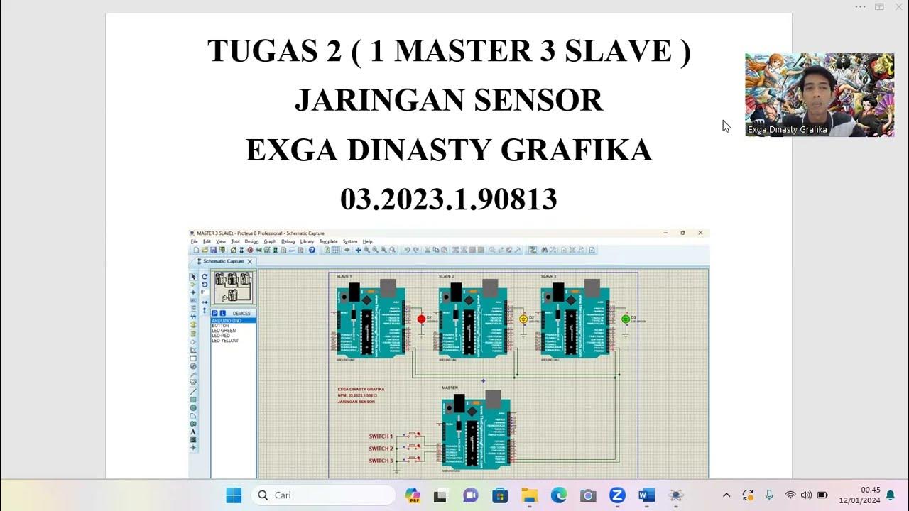 KUIS 2 JARINGAN SENSOR ( MASTER DAN SLAVE) ARDUINO || EXGA DINASTY GRAFIKA || NPM: 03.2023.1 ...