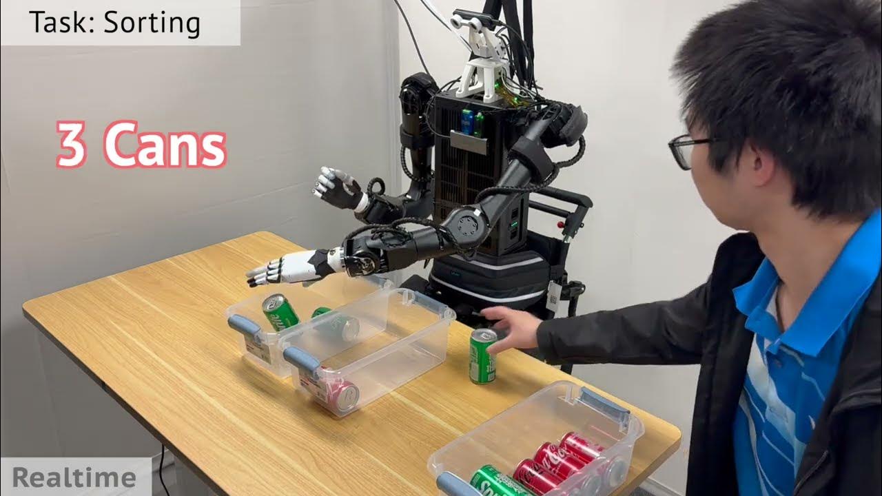 TeleVision Autonomous Task: H1 Sorting - YouTube