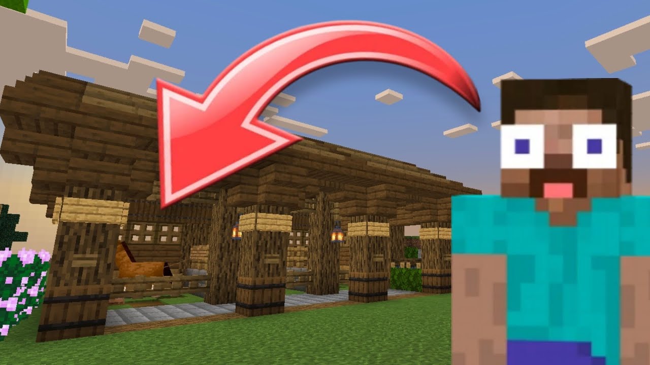 A "HORSE STABLE IN VILLAGE" | MINECRAFT PE | [EP-22] [ft-unfortunategog ...