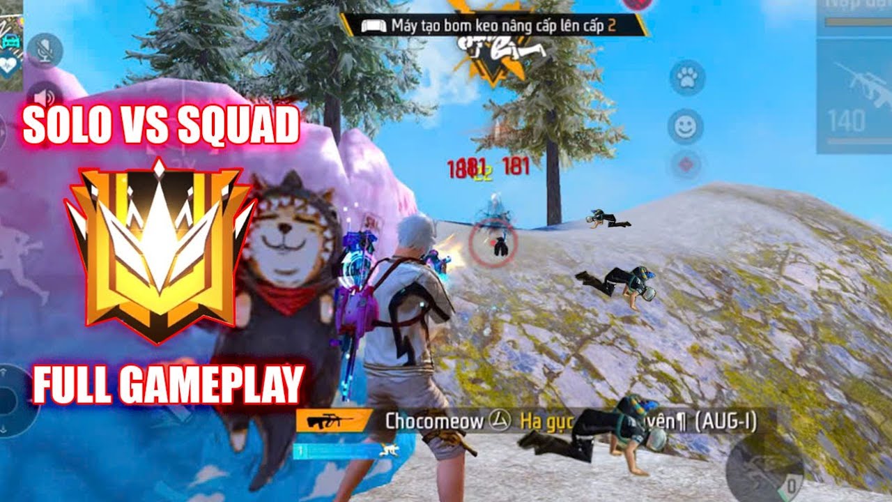 SOLO VS SQUAD FULL GAMEPLAY 99% HEADSHOT RATE ⚡ - YouTube