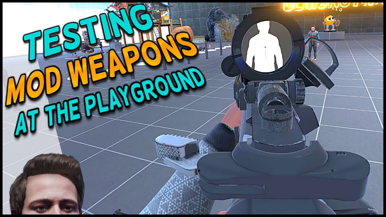 Boneworks - Testing Mod Weapons at The Playground - YouTube
