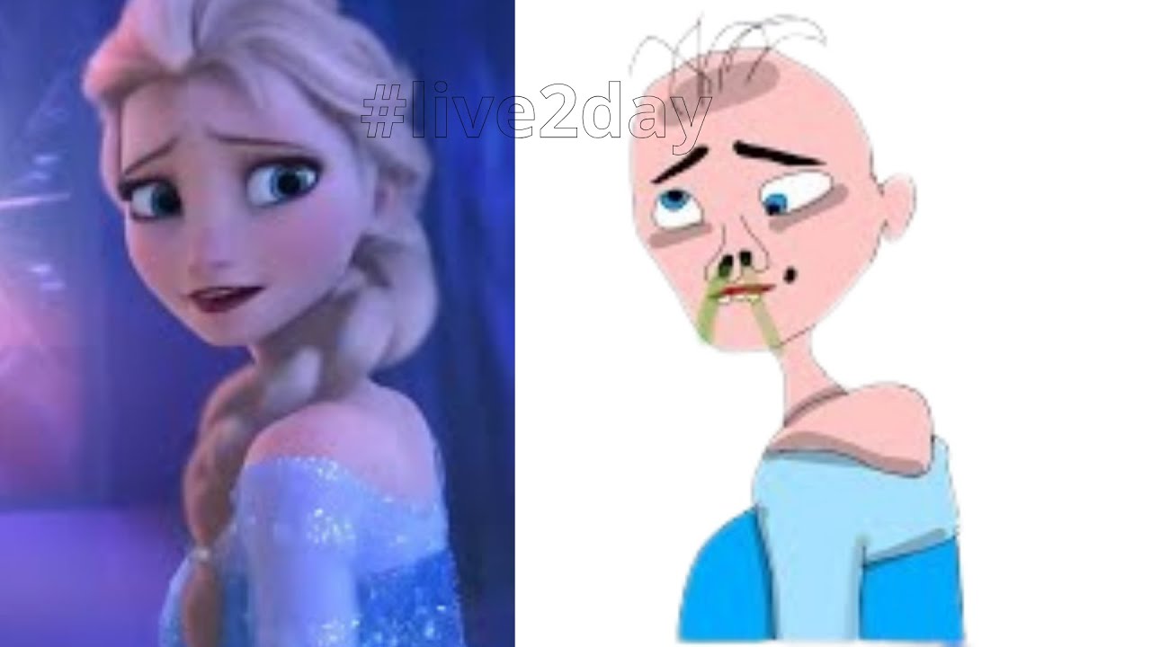 Elsa Frozen 2 Face Her Biggest Fear funny Drawing memes Try not To ...