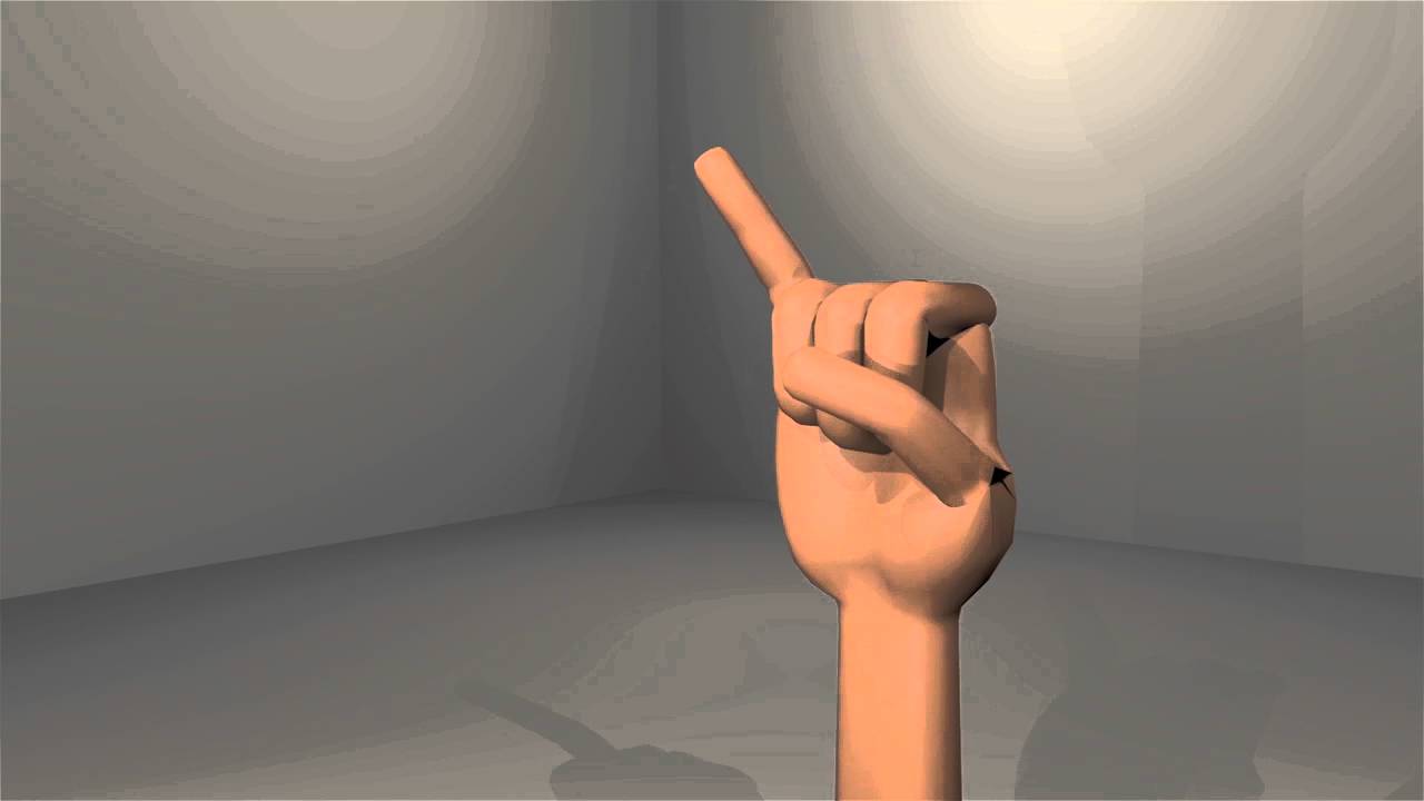 Hand animation - YouTube