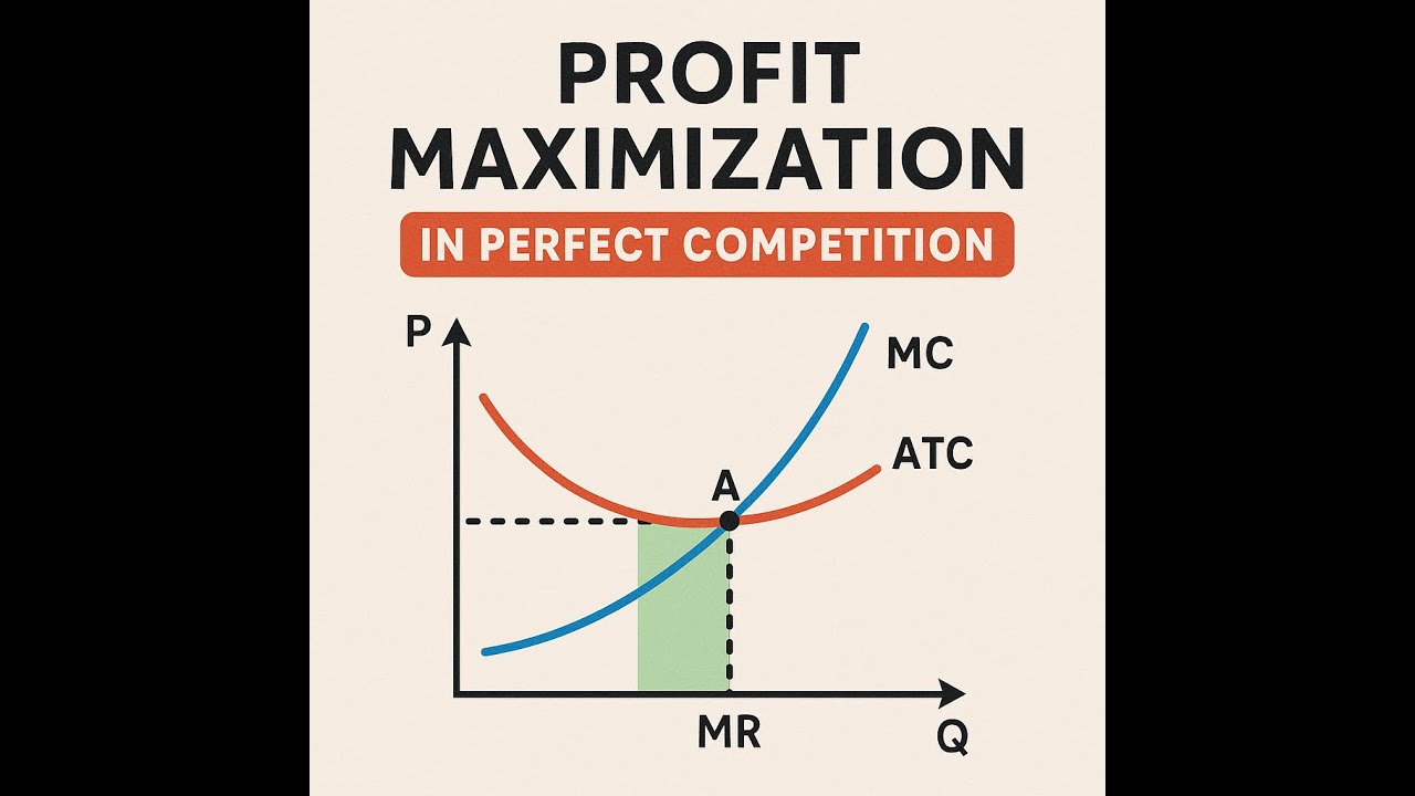 Profit Maximization in Perfect Competition-Microeconomics - YouTube
