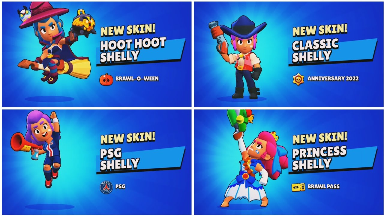 New Update New Skin Shelly 🔥🎁 Brawl Stars 🤩 Youtube