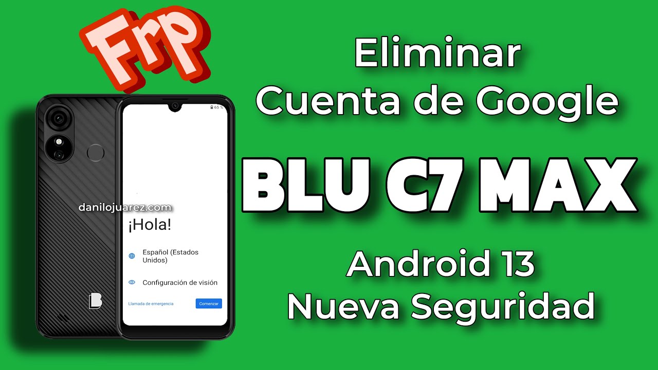 Eliminar Cuenta de Google BLU C7 MAX quitar bloqueo correo Gmail bypass FRP BLU C7 - YouTube