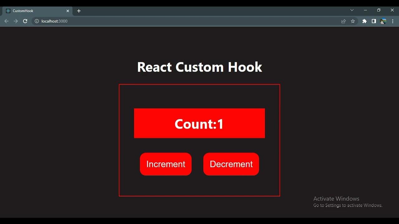 React Custom Hook in Tamil Tutorial - YouTube