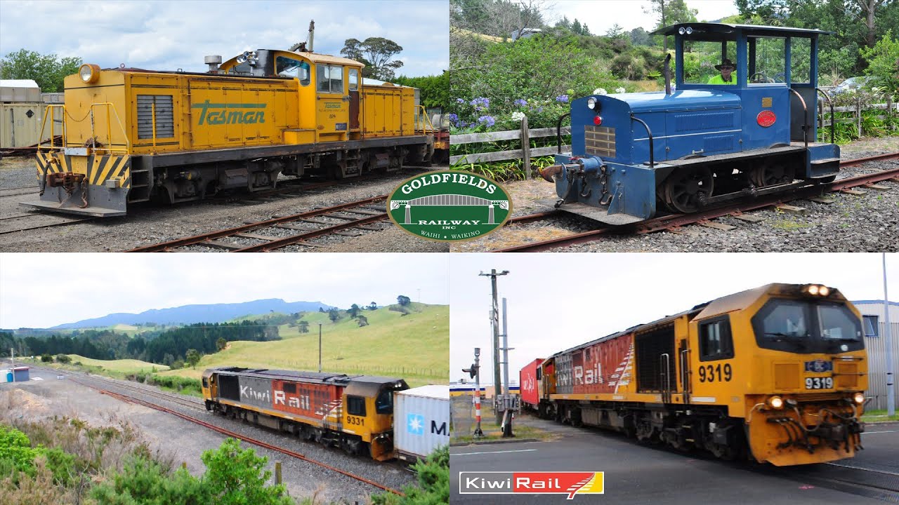 Waihi, NZ | Goldfields Railway Train Chasing | Ft. Two KiwiRail ...