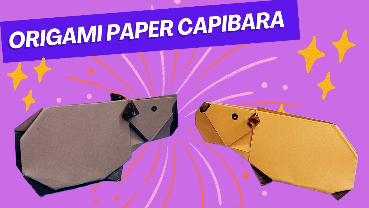 🐾 Easy Origami Capybara! 🎨 Can You Fold the Cutest Capybara? Try This ...