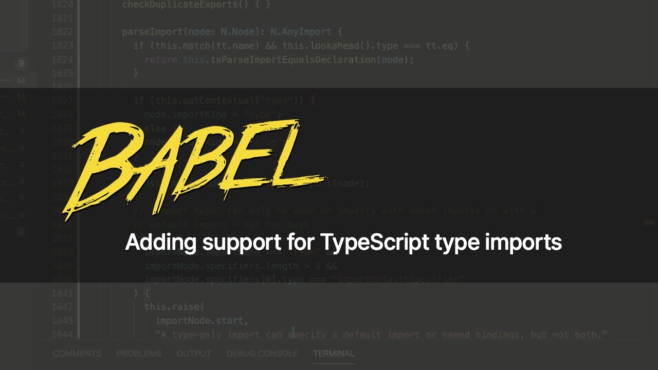 The Babel team contributes import type { T } for TypeScript - YouTube
