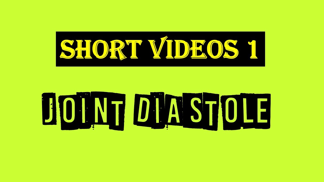 Joint Diastole | Cardiac Cycle | Auricular systole | Ventricular ...